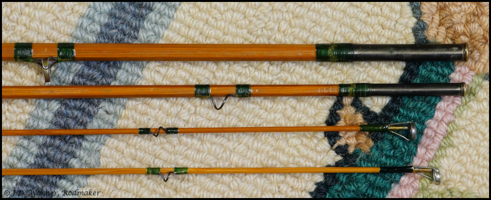 Vintage Cane and Graphite Rods From an Estate, J.D. Wagner, Agent